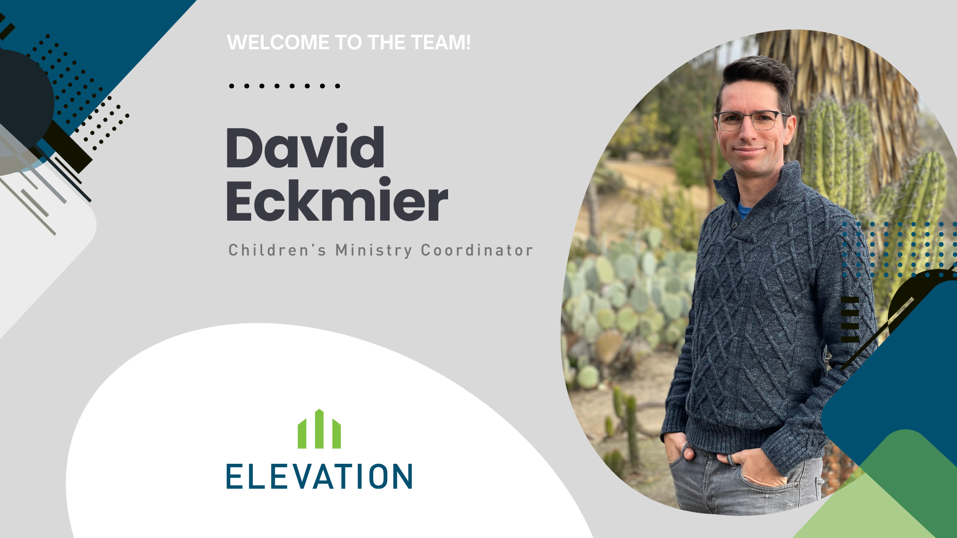 Welcome, David! - Elevation Waterloo